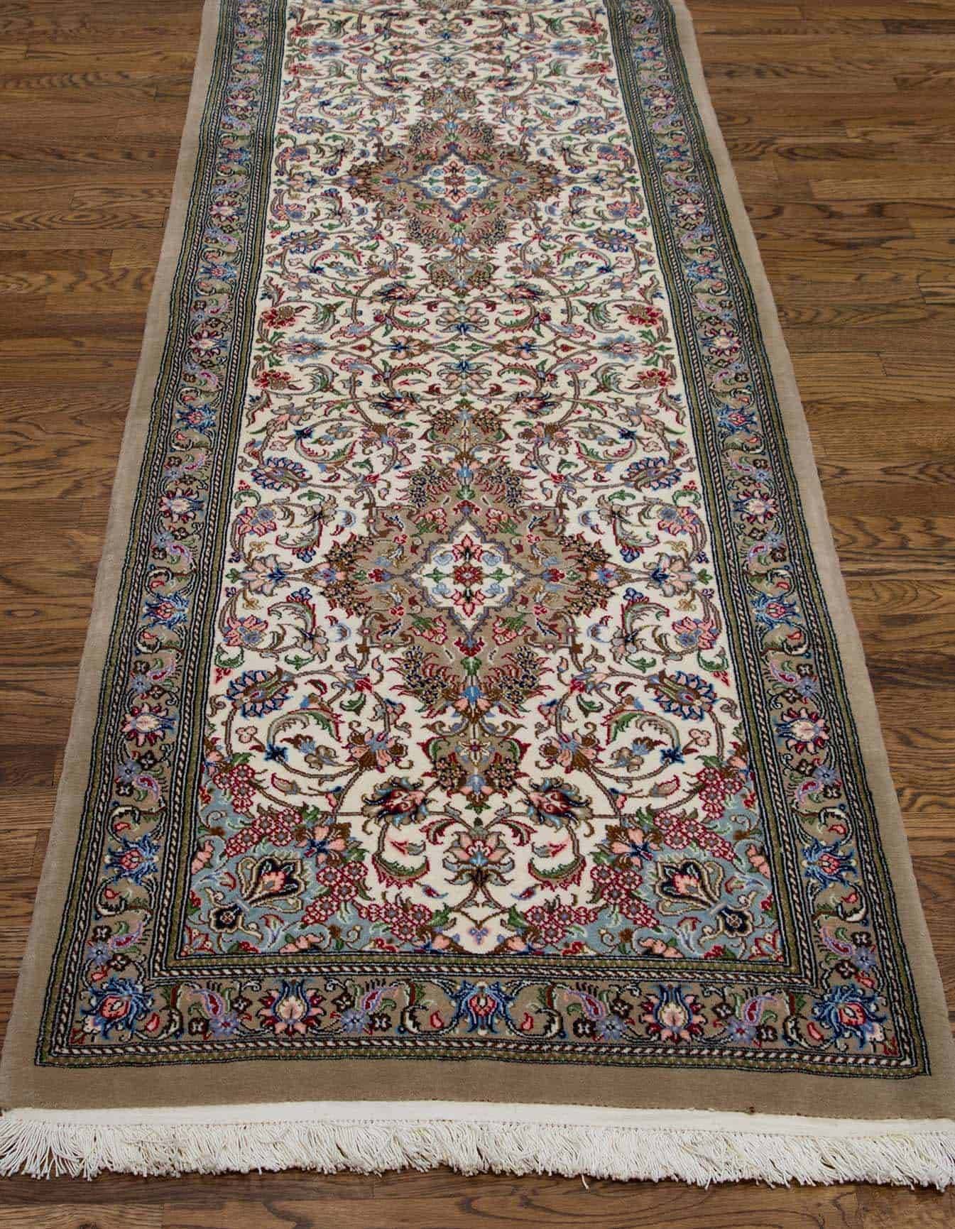 Persian Runner Rug | Beige Persian Qum 10 FT Runner Rug Sale
